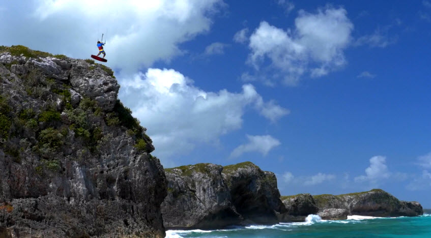VIDEO: Kiteboarding off a cliff >> Scuttlebutt Sailing News: Providing ...