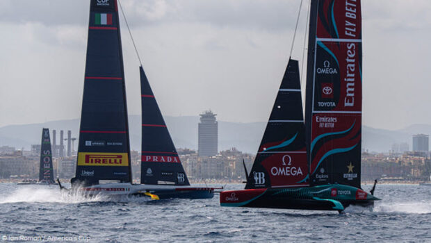 First glimpse of the AC75 racing >> Scuttlebutt Sailing News: Providing ...